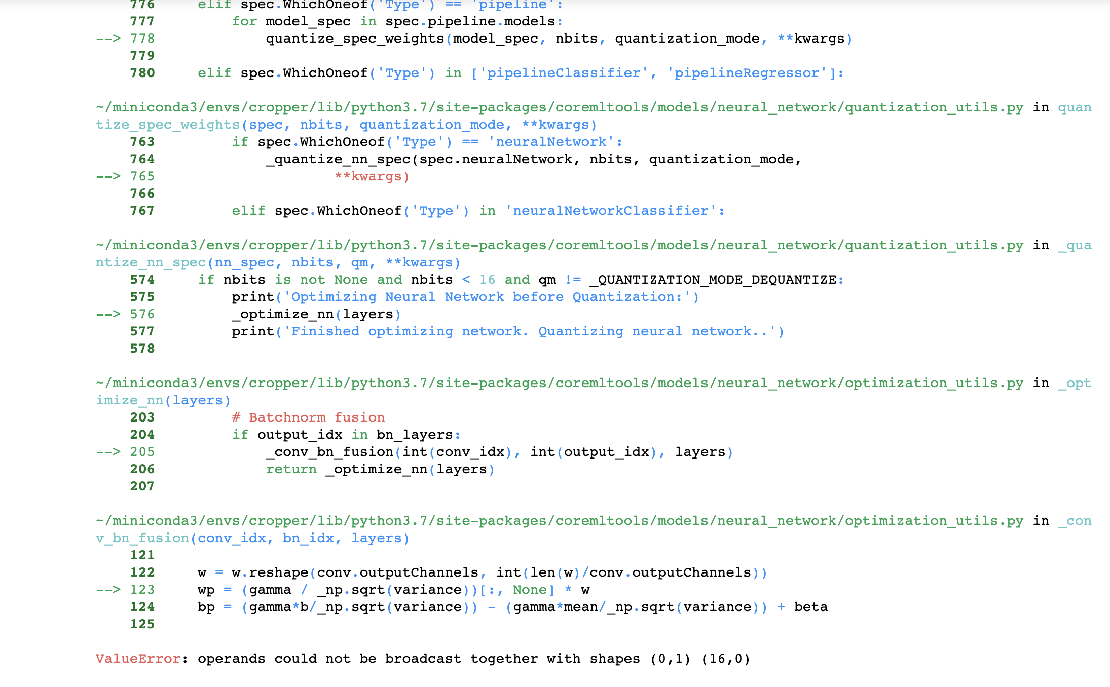 Object Detection Quantization Error · Issue 3431 · Apple Turicreate · Github