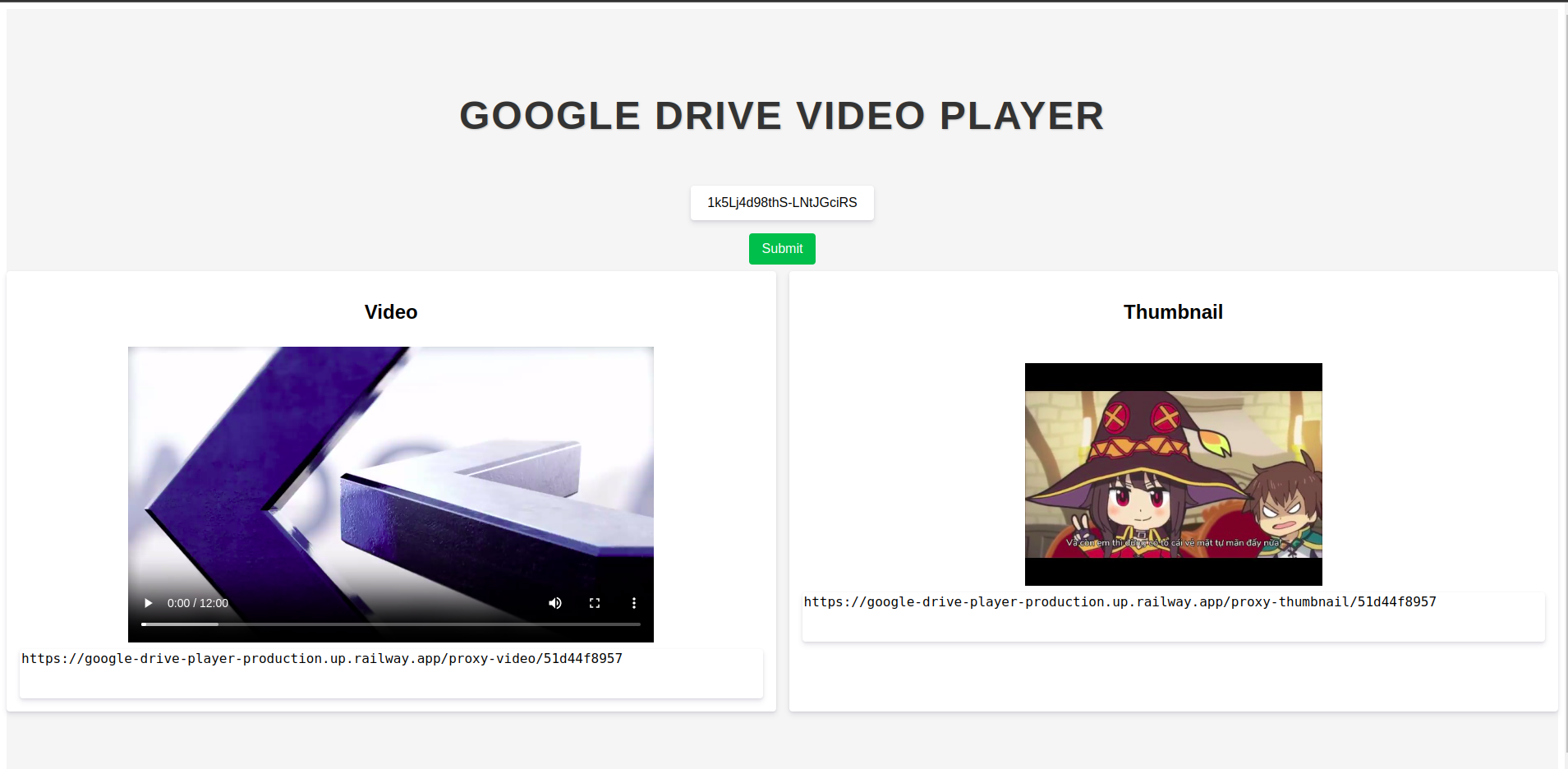 GitHub - fdciabdul/Google-Drive-Player: Express + React Google Drive Direct Link Generator ...