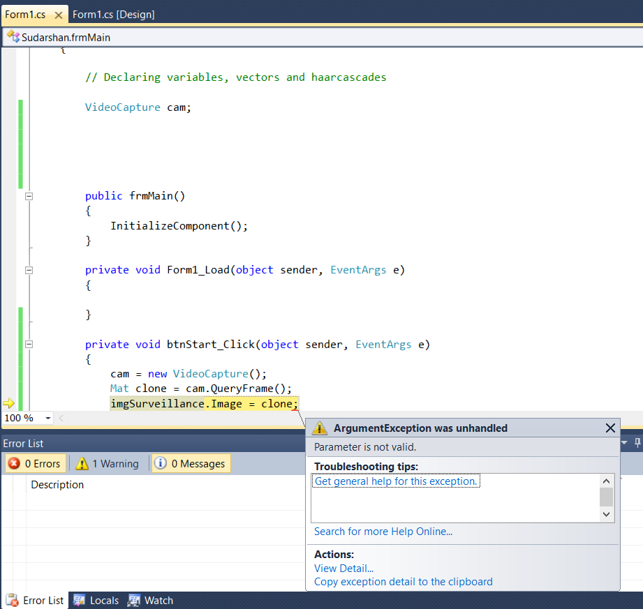 Parameter not valid · Issue #61 · emgucv/emgucv · GitHub