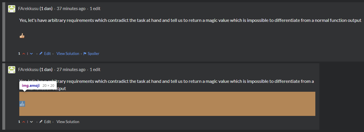 Emojis are rendered on separate lines from other text with huge additional margins · Issue #2413 ...