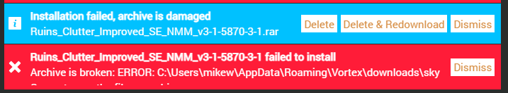 Damaged archives generate two notifications · Issue #9398 · Nexus-Mods ...