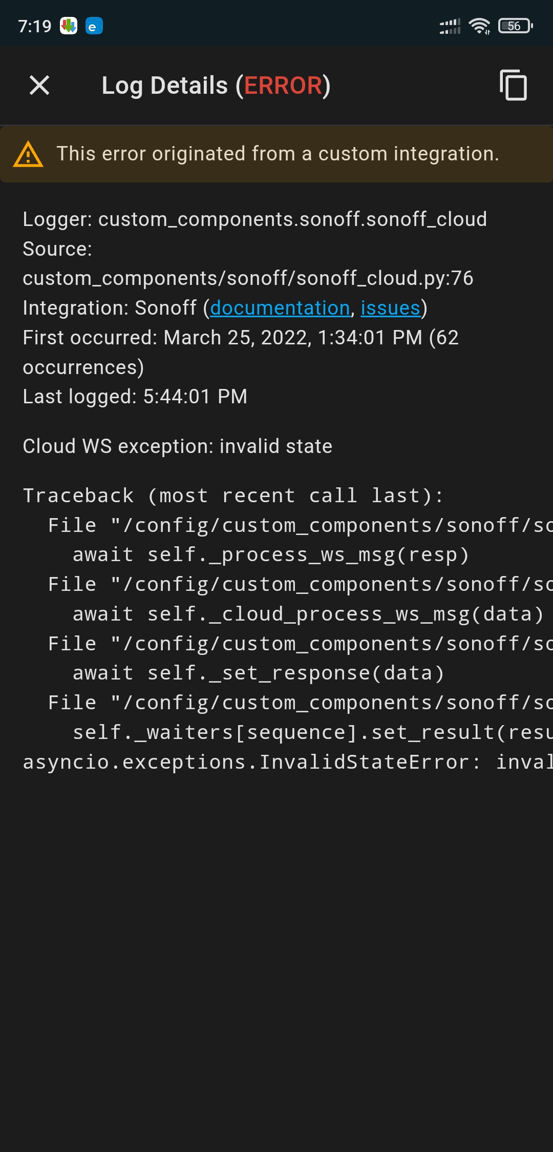 Cloud WS exception: invalid state · Issue #477 · AlexxIT/SonoffLAN · GitHub