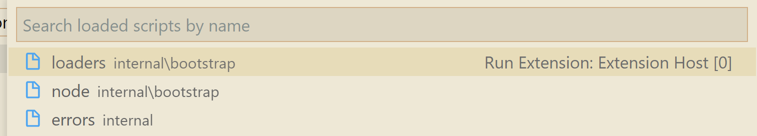 Select debug session "Search for debug session by name" -> "Search debug session by name ...