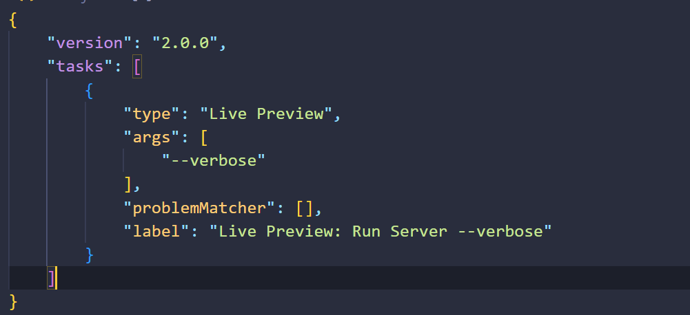 Task Definition not working · Issue #260 · microsoft/vscode-livepreview · GitHub