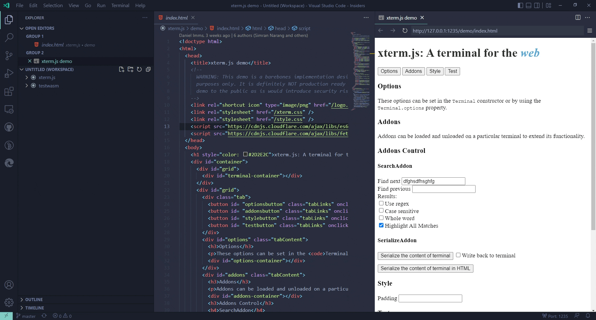 Live preview reloads when adding a new workspace root · Issue #276 · microsoft/vscode ...