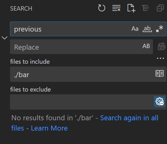 Find in files in non-existent folder highlights wrong input field on error · Issue #67068 ...