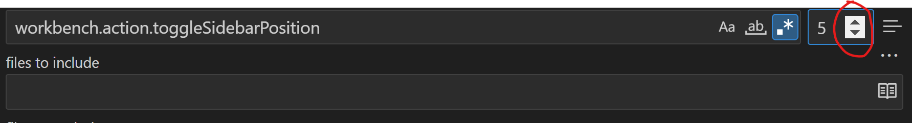 Remove up/down arrows for context line input · Issue #169329 · microsoft/vscode · GitHub