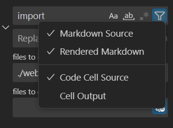 Notebook Search: Initial state is invalid · Issue #177703 · microsoft/vscode · GitHub