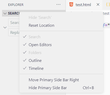 Search button in sidebar changed icon · Issue #178790 · microsoft ...