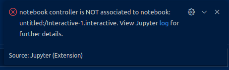 `notebook controller is not associated to notebook` error · Issue #186381 · microsoft/vscode ...