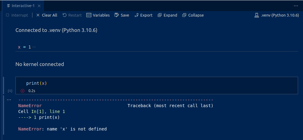 interactive window on reload doesn't retain variable state · Issue #186391 · microsoft/vscode ...