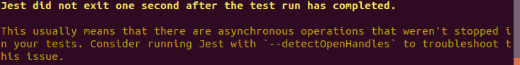 Component tests with cause a jest warning to be output to console ...
