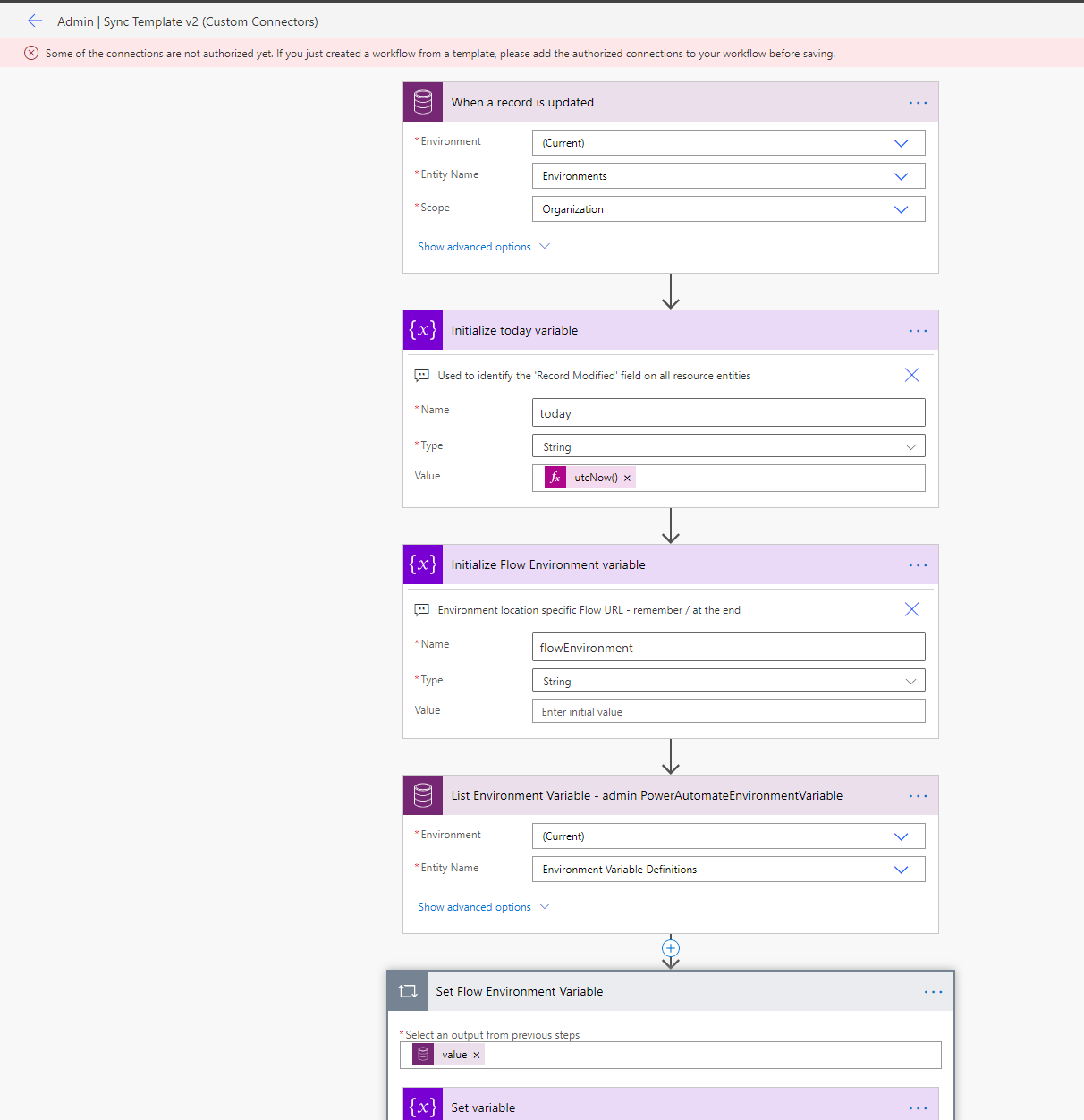 [BUG]: Activate the Sync Template flows steps doesn't work - pagination ...