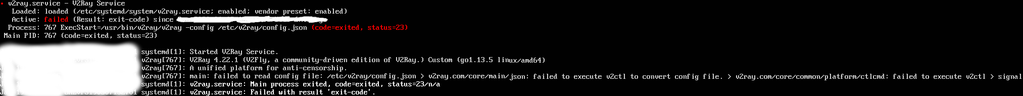 Failed to execute v2ctl > signal: segment fault · Issue #2184 · v2ray/v2ray-core · GitHub