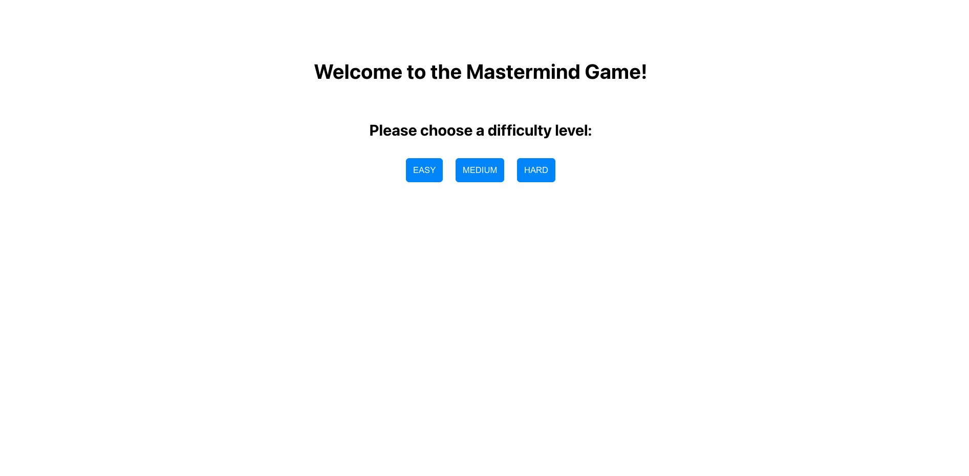 GitHub - anthonysim/mastermind