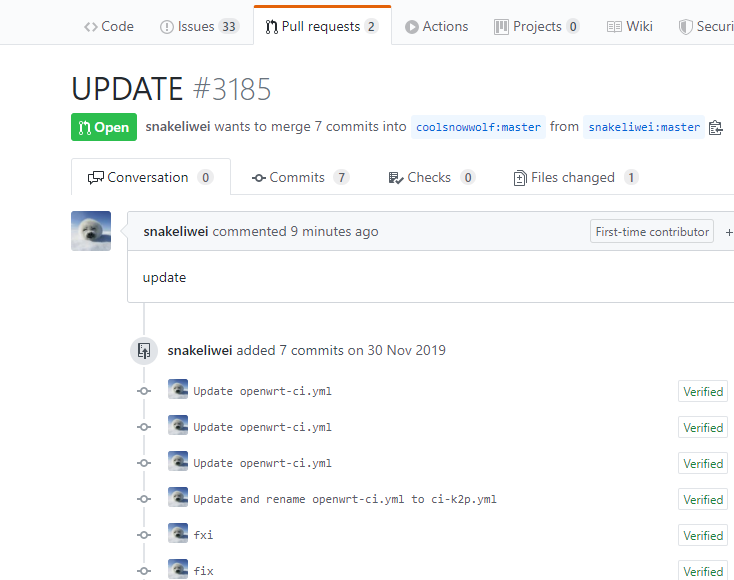 从今天起再发垃圾 PR 的一律永久拉黑！有完没完的？！ · Issue #3186 · coolsnowwolf/lede · GitHub