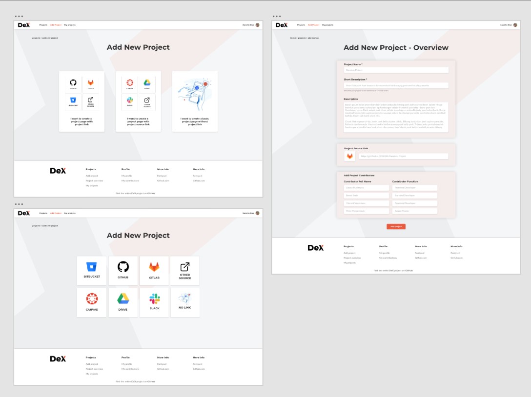 Design: Project Wizard · Issue #319 · DigitalExcellence/dex-frontend ...