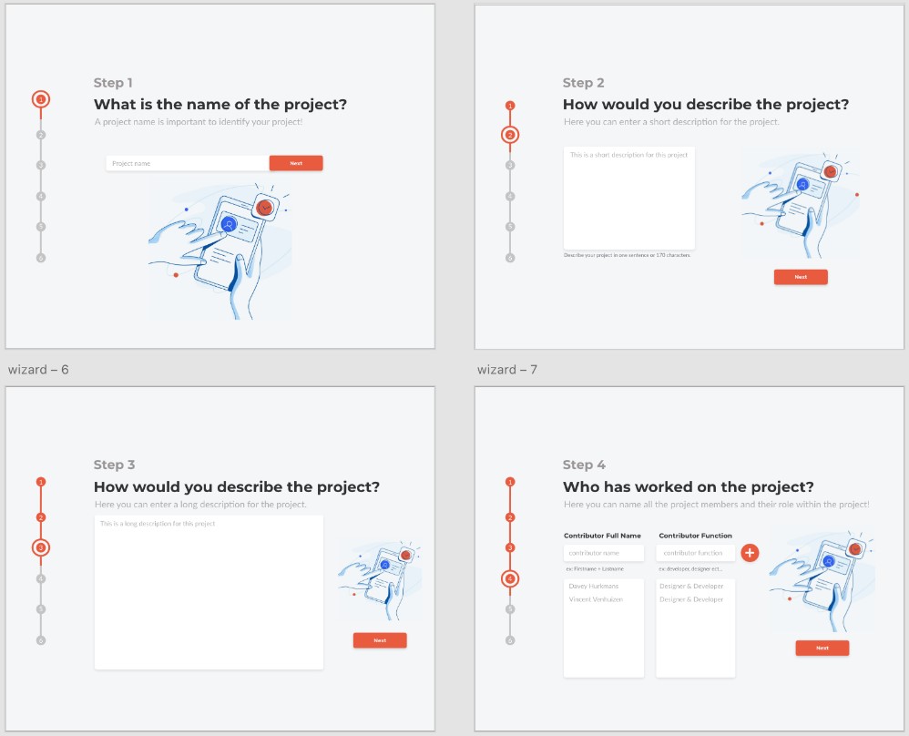Design: Project Wizard · Issue #319 · DigitalExcellence/dex-frontend ...