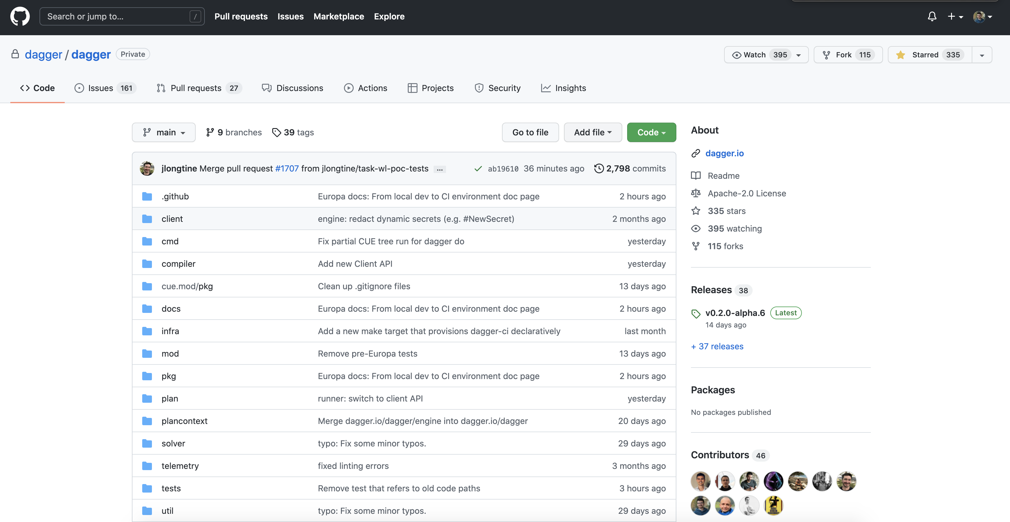 Remove dependabot security alerts · Issue #1717 · dagger/dagger · GitHub