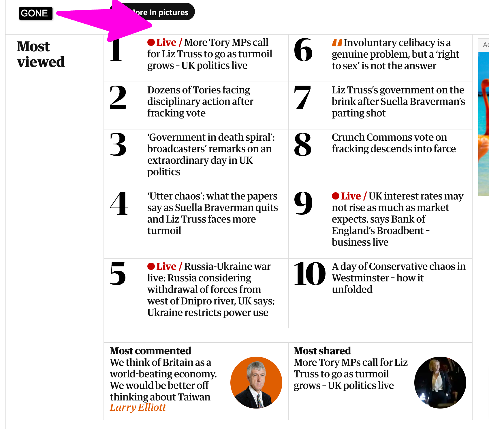 Most viewed container · Issue #6247 · guardian/dotcom-rendering · GitHub
