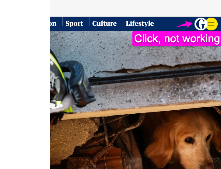 [Bug]: Gallery header dropdowns don't work · Issue #7211 · guardian/dotcom-rendering · GitHub