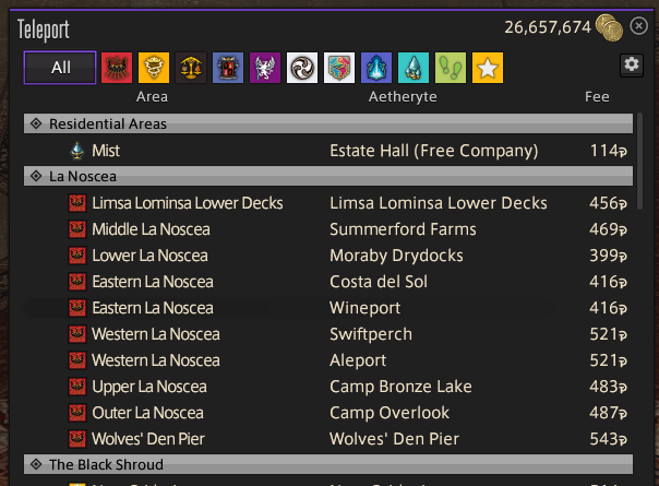 Teleport Menu Icons with Color · Issue #297 · skotlex/ffxiv-material-ui ...
