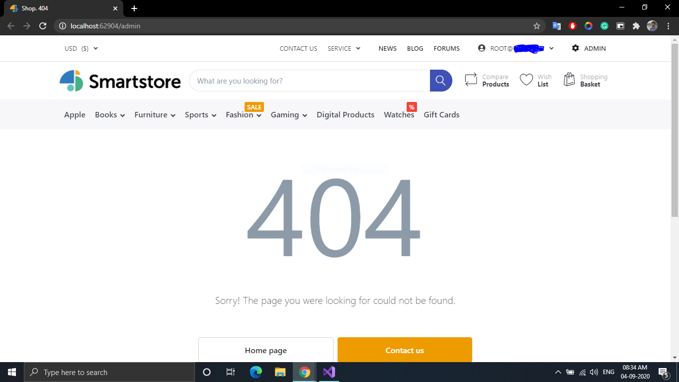 Can't open admin dashboard · Issue #2075 · smartstore/SmartStoreNET · GitHub
