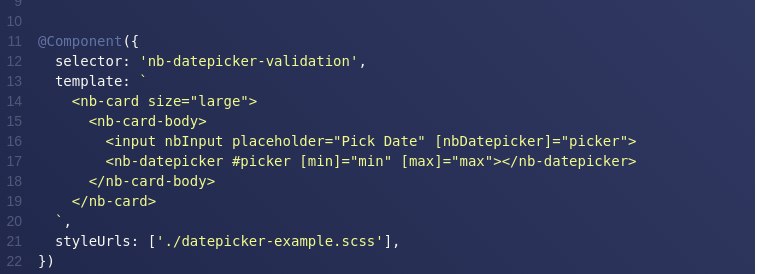 NbDatepicker uses time portion of the Date object for min date · Issue #3162 · akveo/nebular ...