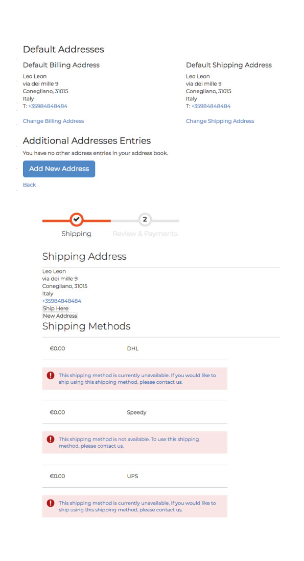 Issues With DHL & UPS Shipping methods · Issue #12211 · magento/magento2 · GitHub