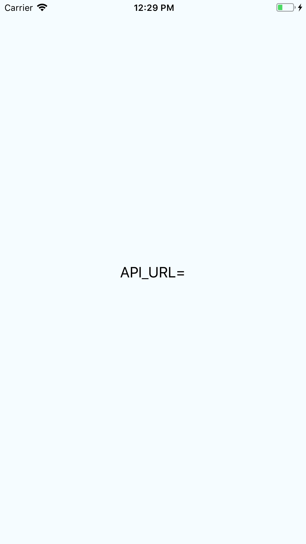The environment variables are inaccessible in the iOS example · Issue #235 · lugg/react-native ...