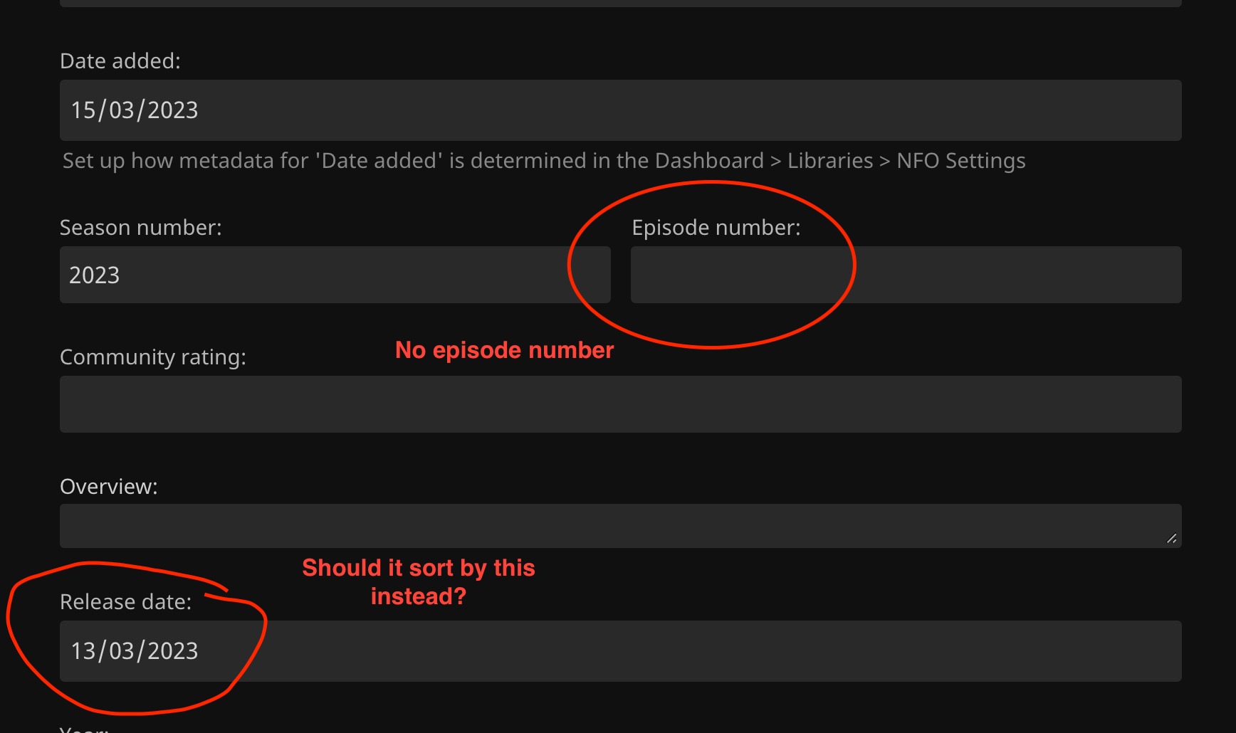 [Issue]: "Next up" showing seemingly random future episode for 'daily ...