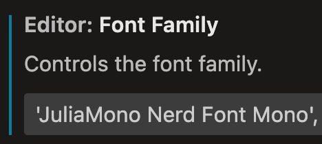 Selecting by name is not found · Issue #1 · mietzen/juliamono-nerd-font ...