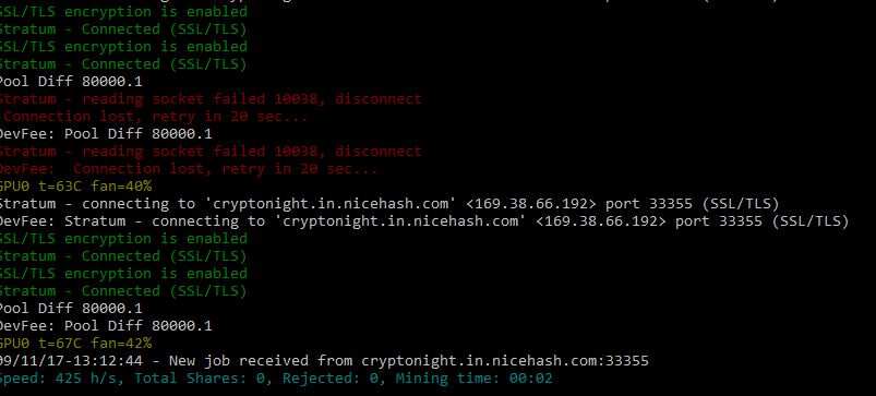 Recently switched to nicehash legacy miner.But now I am not getting any shares for Cryptonight ...