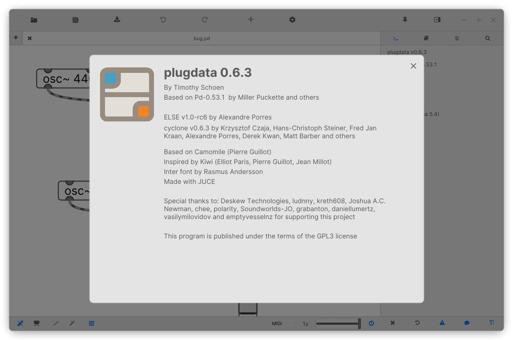 Canvas Scrollbars area shown when not needed · Issue #283 · plugdata-team/plugdata · GitHub