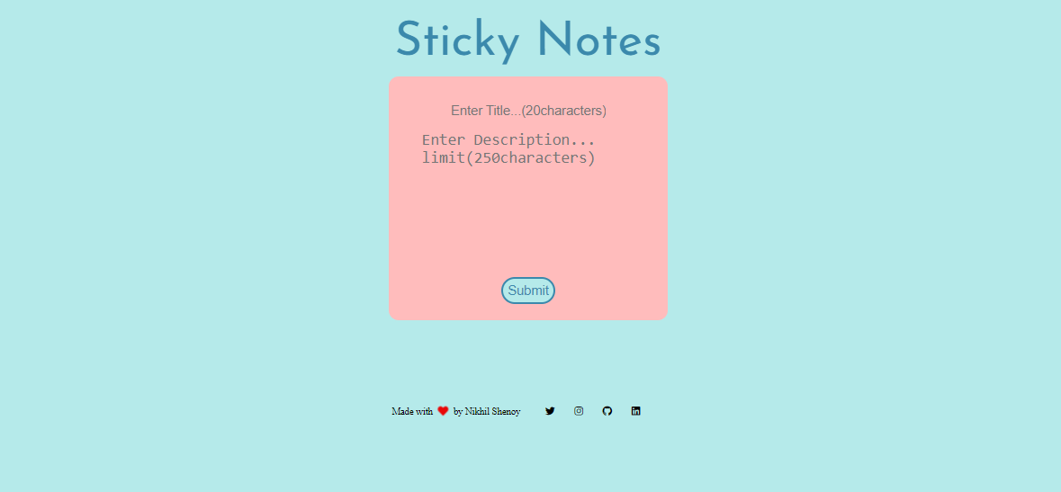 GitHub - Shenoy07/Sticky-Notes: Created with CodeSandbox