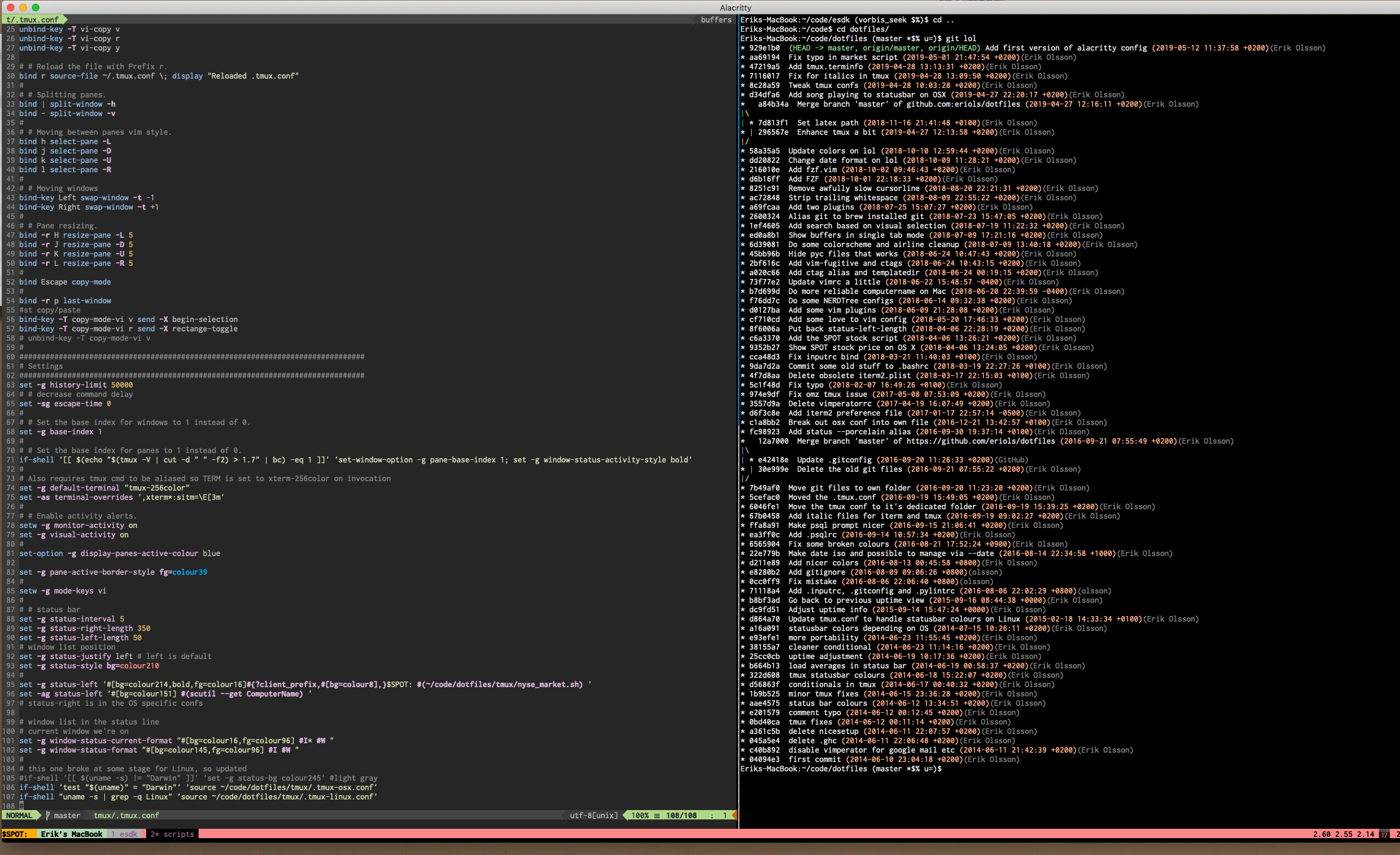 Rendering Issues With Vim Tmux · Issue 2439 · Alacrittyalacritty · Github