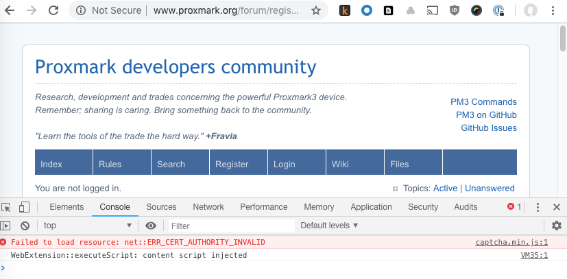 forum registration is broken · Issue #719 · Proxmark/proxmark3 · GitHub