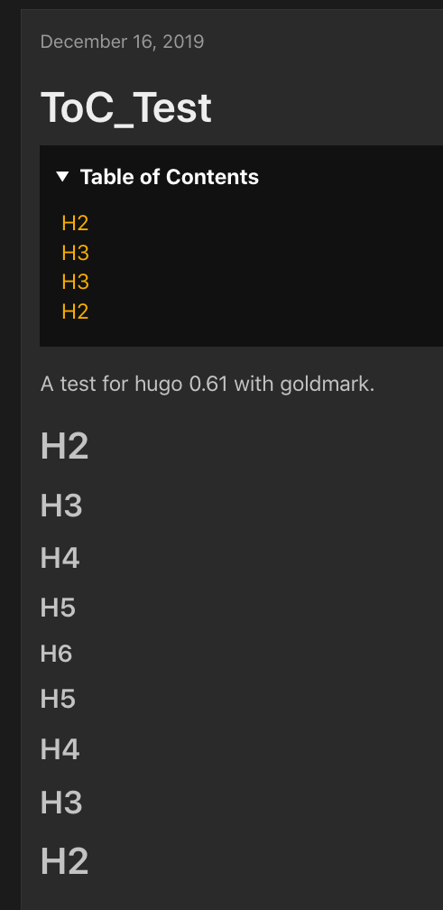 Suggest markup.tableOfContents default change. · Issue #6623 · gohugoio ...
