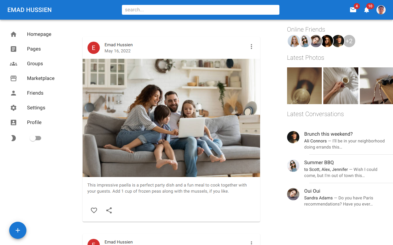 GitHub - EmadHussien/social-media-clone