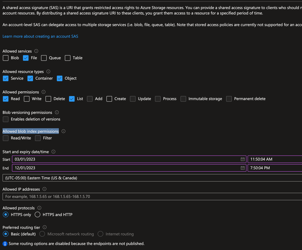 Can't access file shares with SAS · Issue #6812 · microsoft ...