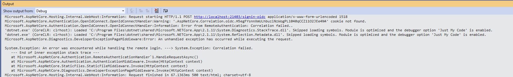 Correlation failed :: Cookie not found · Issue #3339 · DuendeArchive/IdentityServer4 · GitHub