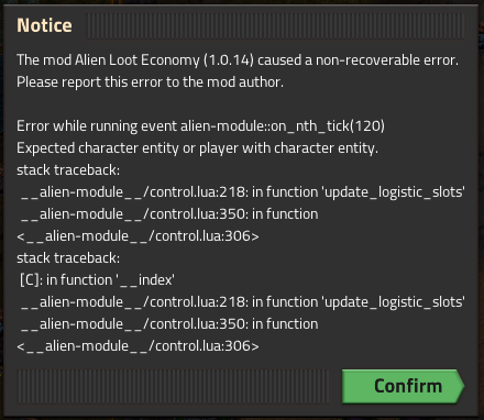 Multiplayer Crash · Issue #46 · renoth/factorio-alien-module · GitHub