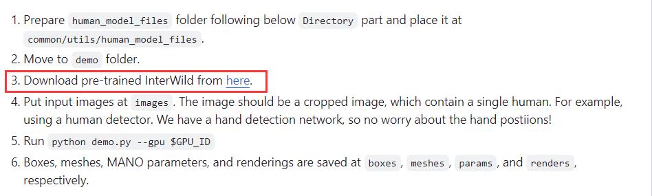 demo mesh result is different · Issue #20 · facebookresearch/InterWild · GitHub
