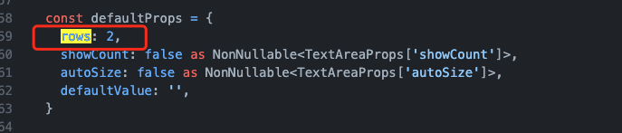TextArea rows 存在默认值 2，导致 autoSize > minRows 传入 1 无效，组件高度应为 rows为1，但实际上是rows为2的高度 · Issue #6249 ...