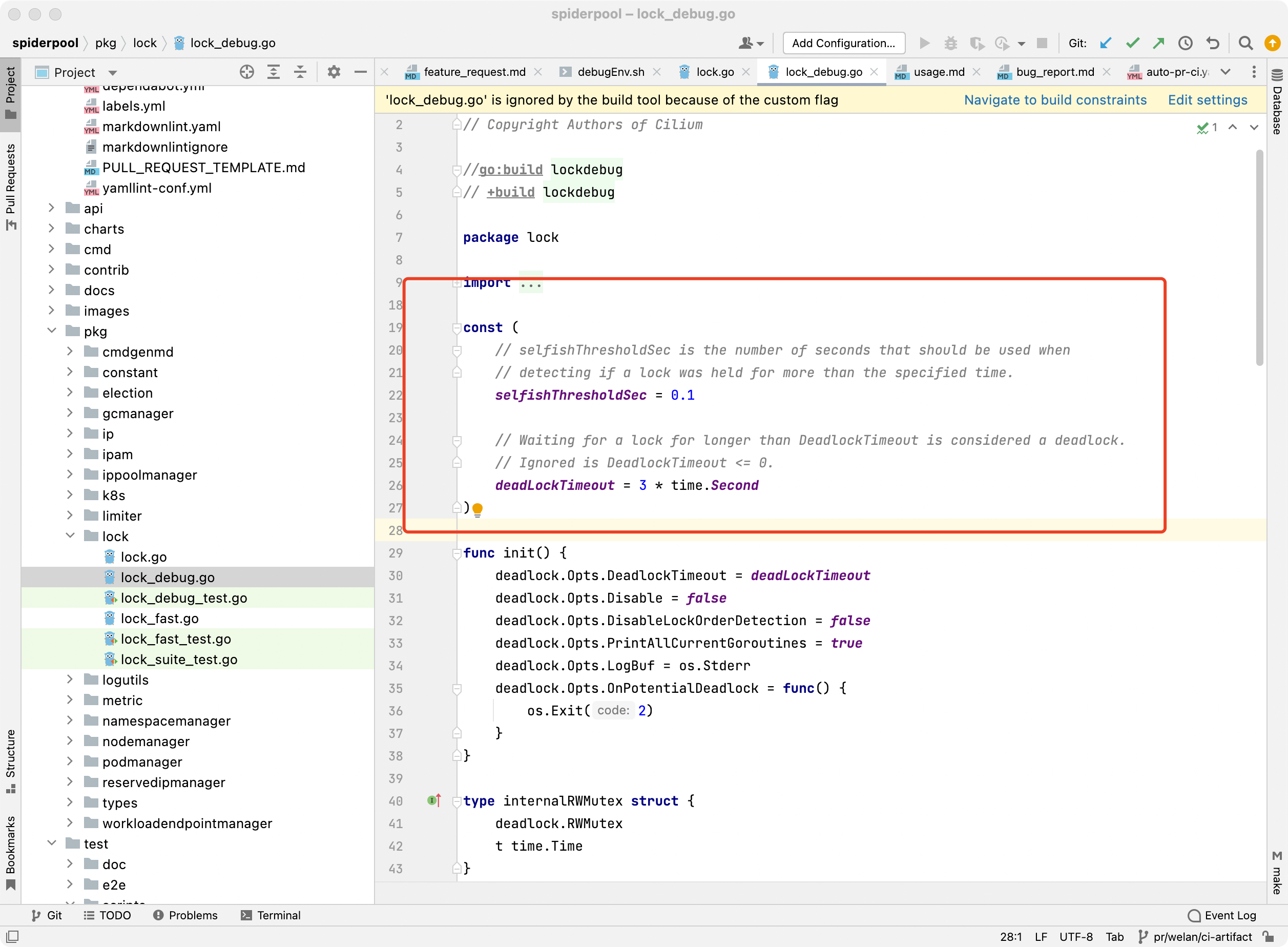 CI failure：about goroutine 155 /src/pkg/lock/ · Issue #486 · spidernet ...