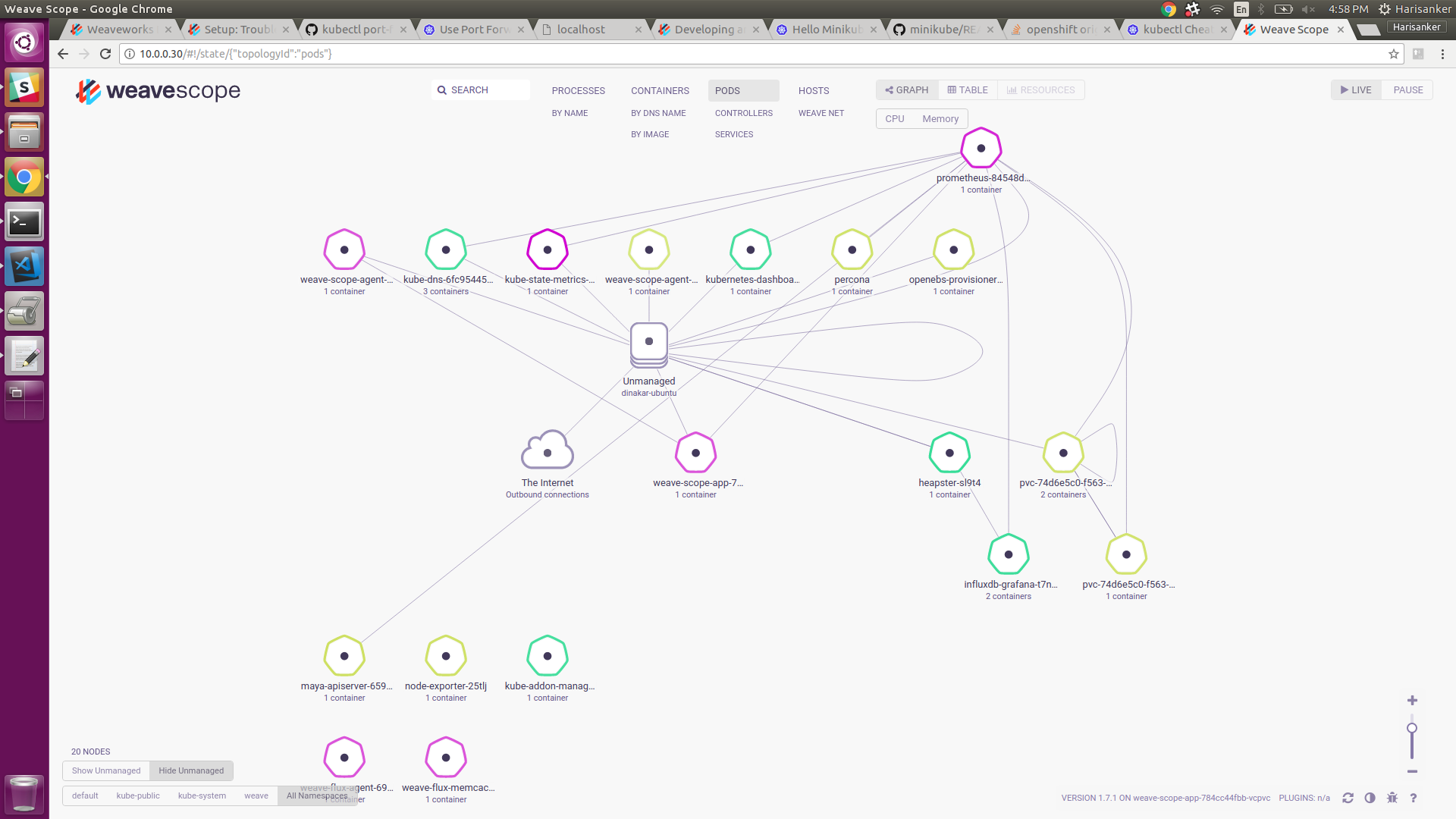 Nodes are not displaying sometimes · Issue #3046 · weaveworks/scope · GitHub