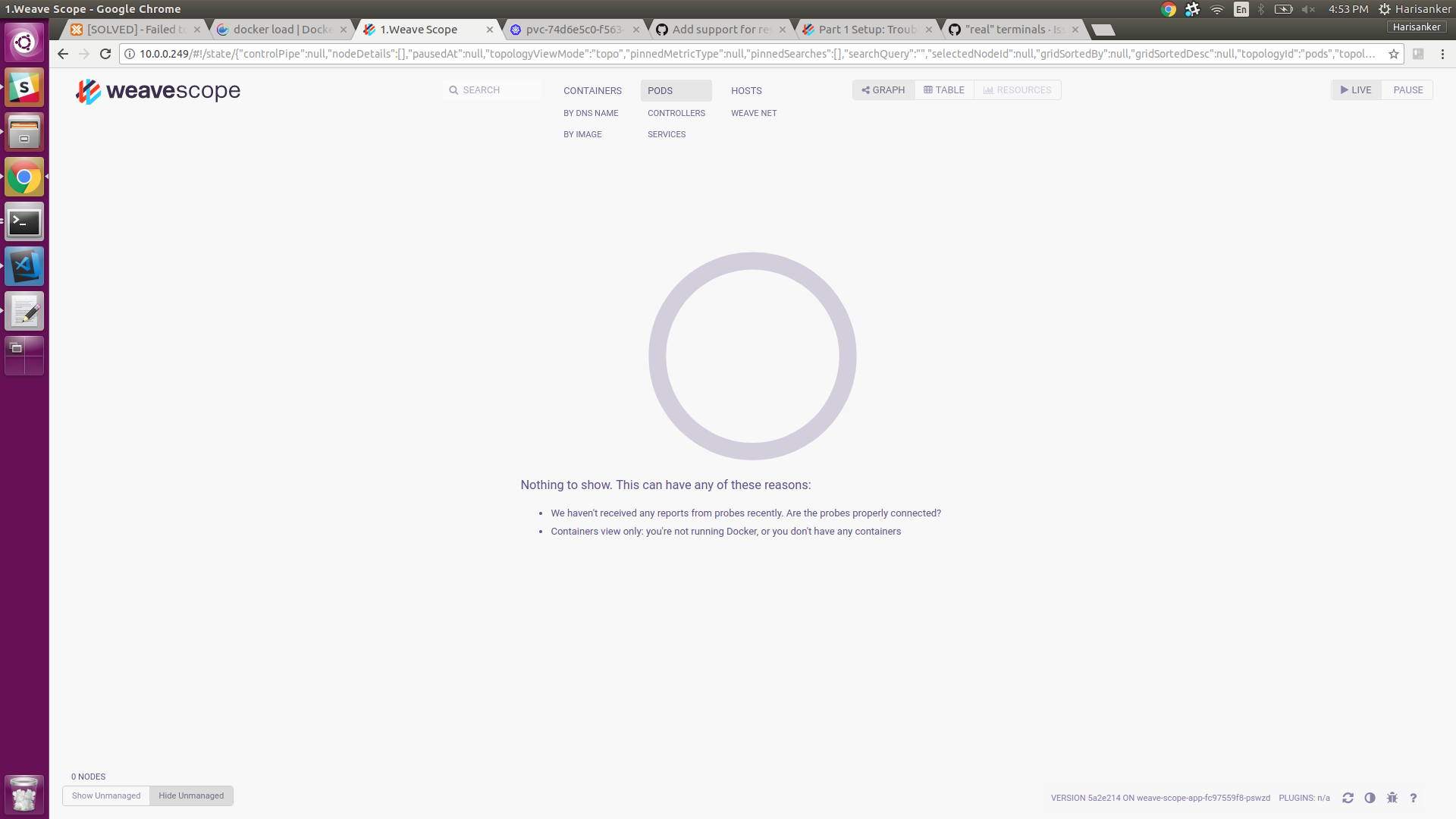 Nodes are not displaying sometimes · Issue #3046 · weaveworks/scope · GitHub