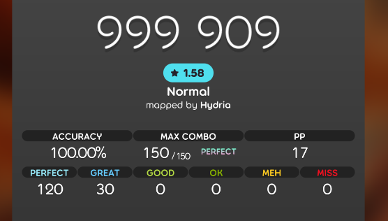 SS rank in osu!mania requires all judgements to be PERFECT · Issue #24238 · ppy/osu · GitHub