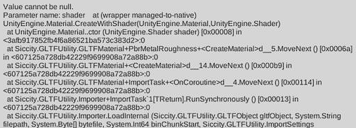 Import bug · Issue #178 · Siccity/GLTFUtility · GitHub