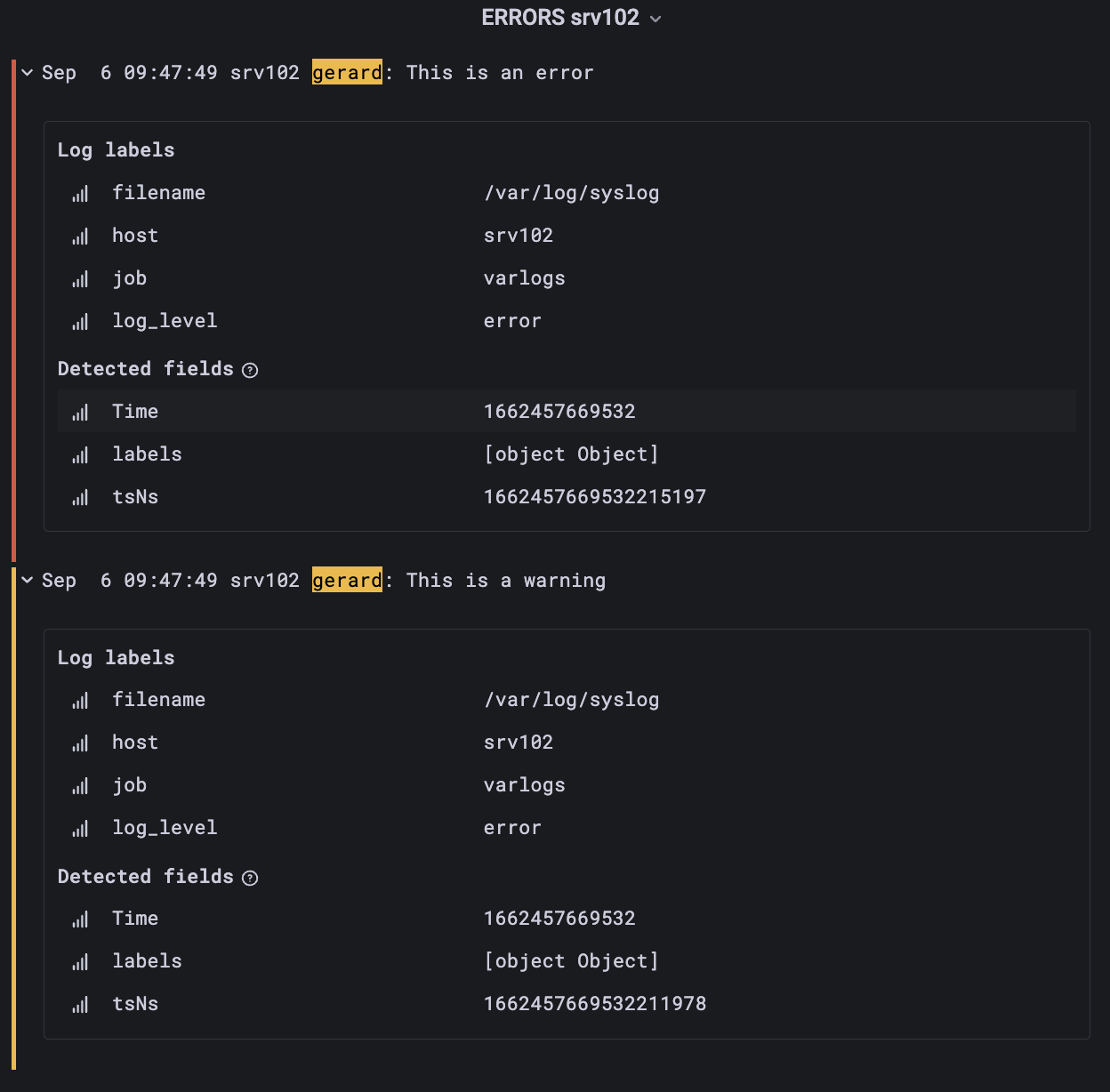 Matching loglines in promtail config pipeline_stage always sets the last custom (template based ...